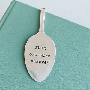 Just One More Chapter Spoon Bookmark - Vintage Spoon Bookmarks ...