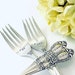 Custom Wedding Forks Vintage Hand Stamped Dessert Fork Set - Etsy