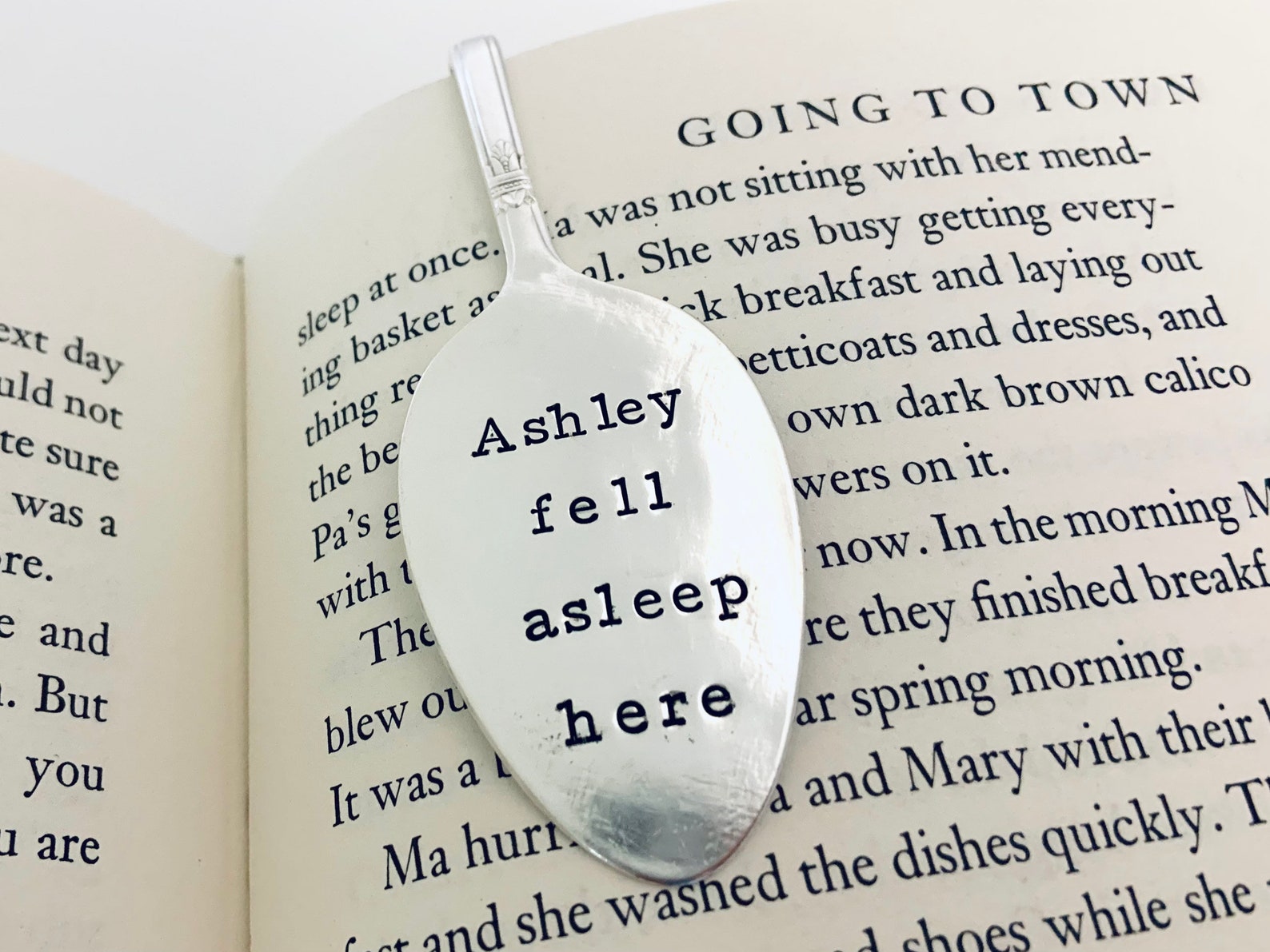 Personalized Spoon Bookmark Custom Bookmarks Flattened Spoon - Etsy