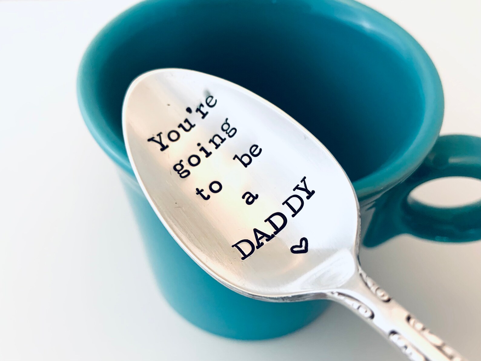You're Going to Be a DADDY Spoon, Pregnancy Reveal Spoon, Vintage Hand ...