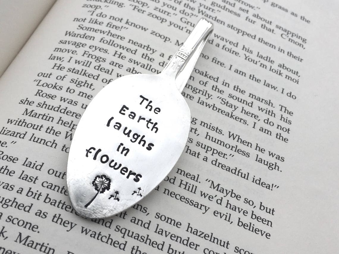 Custom Spoon Bookmark Inspirational Quote Bookmarks Vintage - Etsy