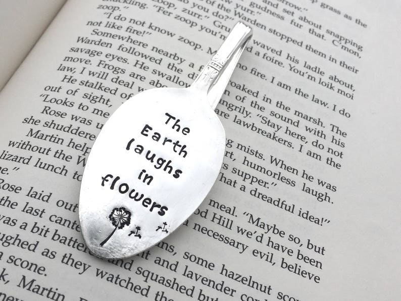 Custom Spoon Bookmark Inspirational Quote Bookmarks Vintage - Etsy