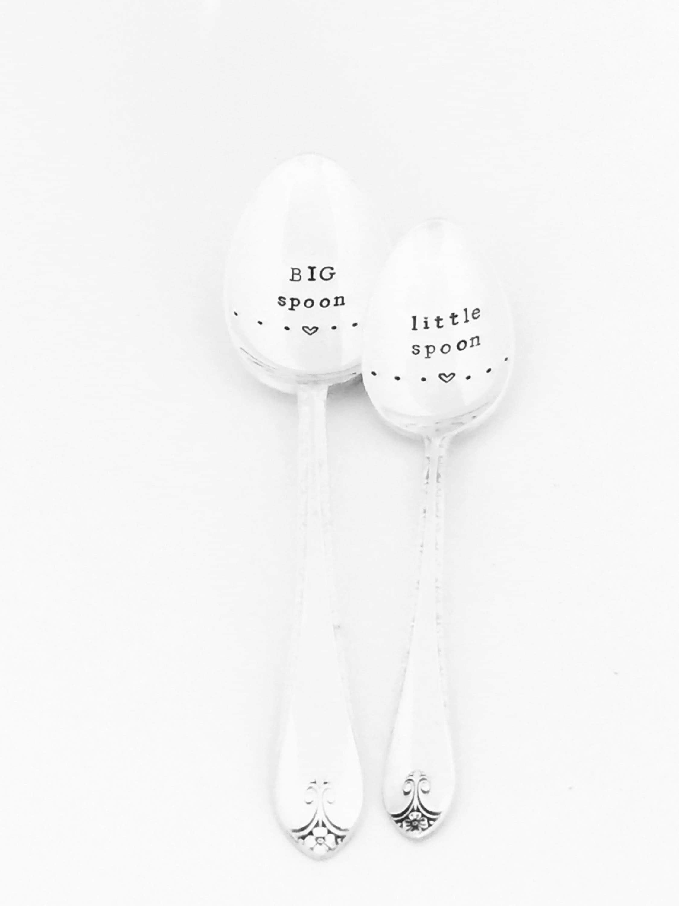 Big Spoon Little Spoon, Vintage Silver Plate Spoon Set, Great Gift for ...