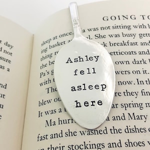 Personalized Spoon Bookmark, Custom Bookmarks, Flattened Spoon Bookmark ...