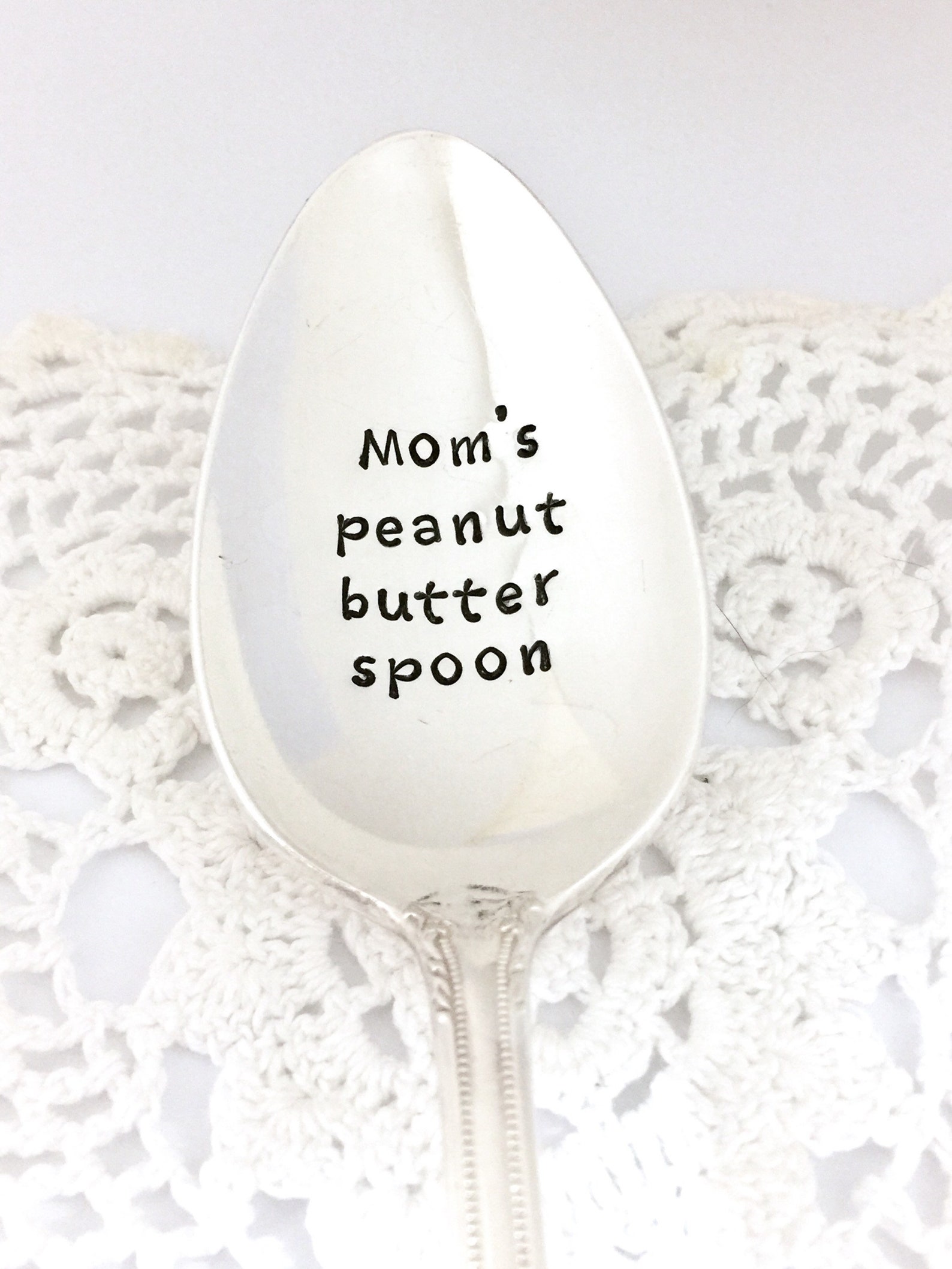 Custom Hand Stamped Spoons Personalized Peanut Butter Spoons | Etsy