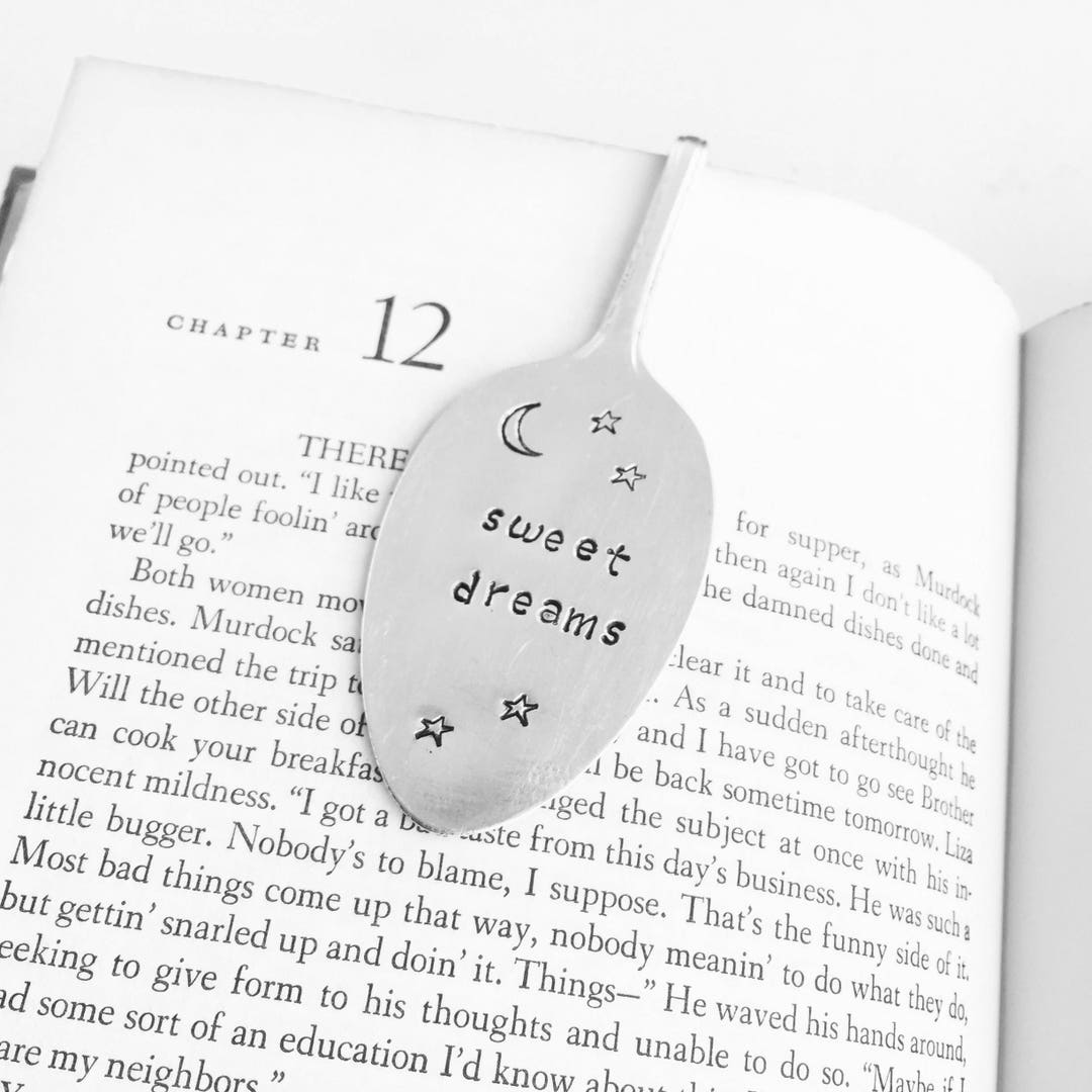 Vintage Spoon Bookmark - Custom Bookmarks - Flattened Hand Stamped ...