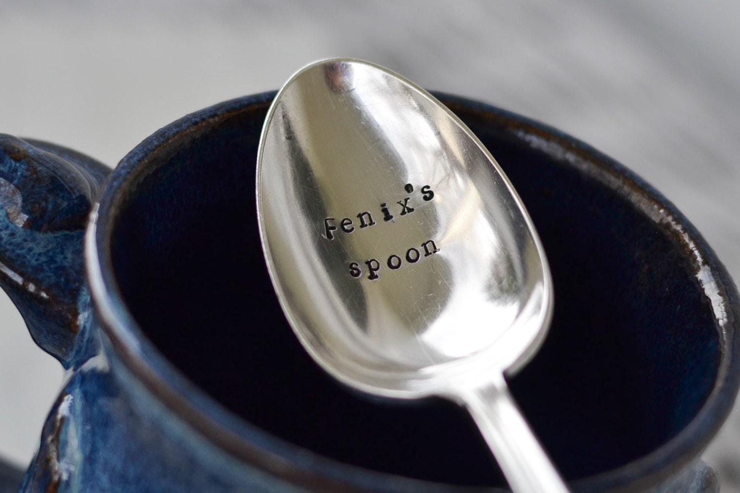 Custom Hand Stamped Spoon Personalized Engraved Silver Plate - Etsy