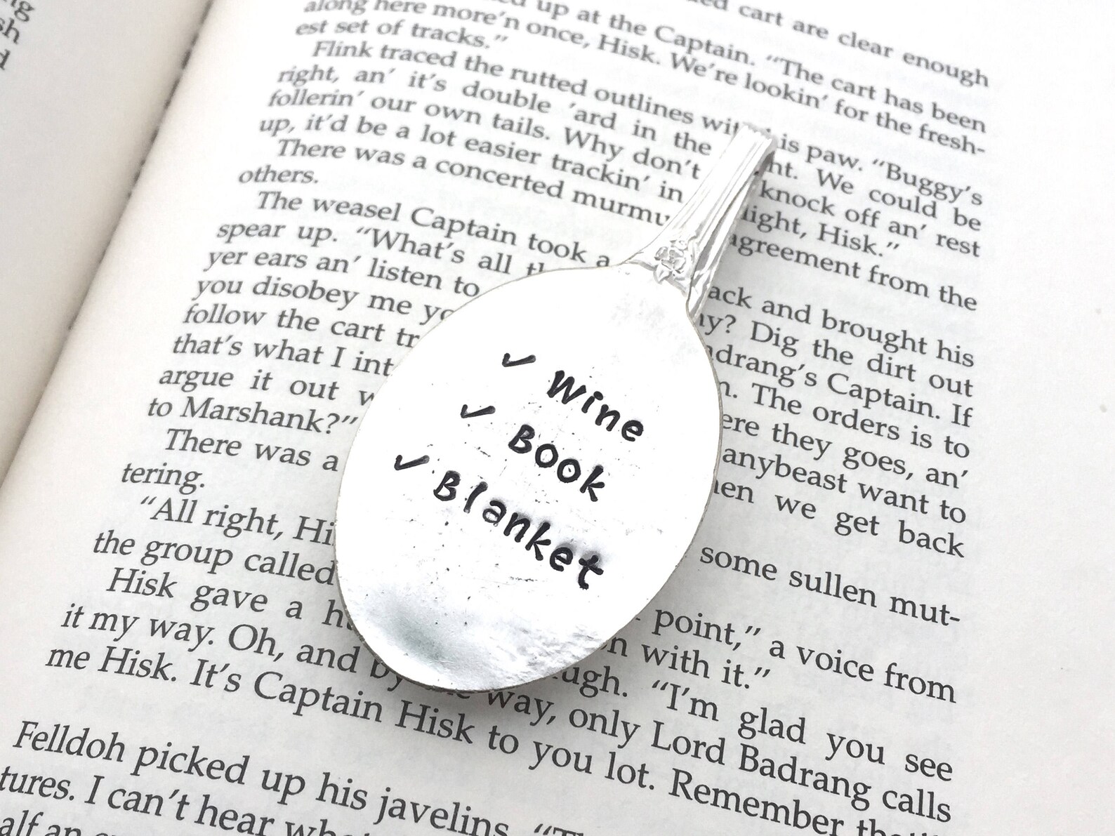 Custom Spoon Bookmarks, Flattened Spoon Bookmark, Hand Stamped Spoons ...