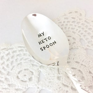 My Keto Spoon - Hand Stamped Spoons - Healthy Diet Spoon - Low Carb ...