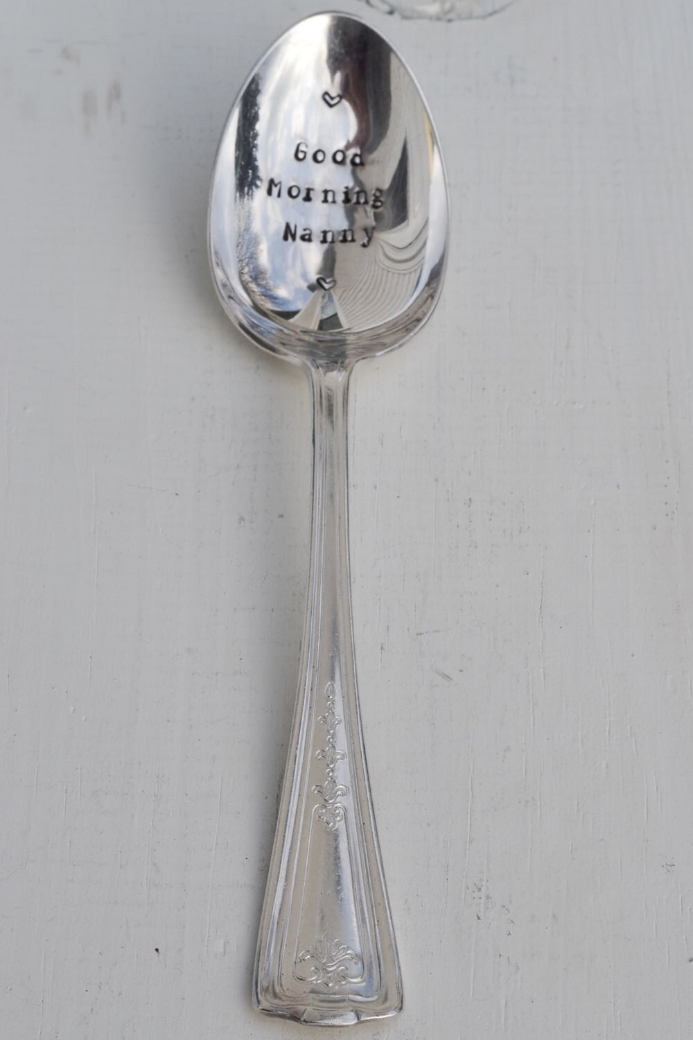 Custom Good Morning Spoon Engraved Hand Stamped Vintage | Etsy