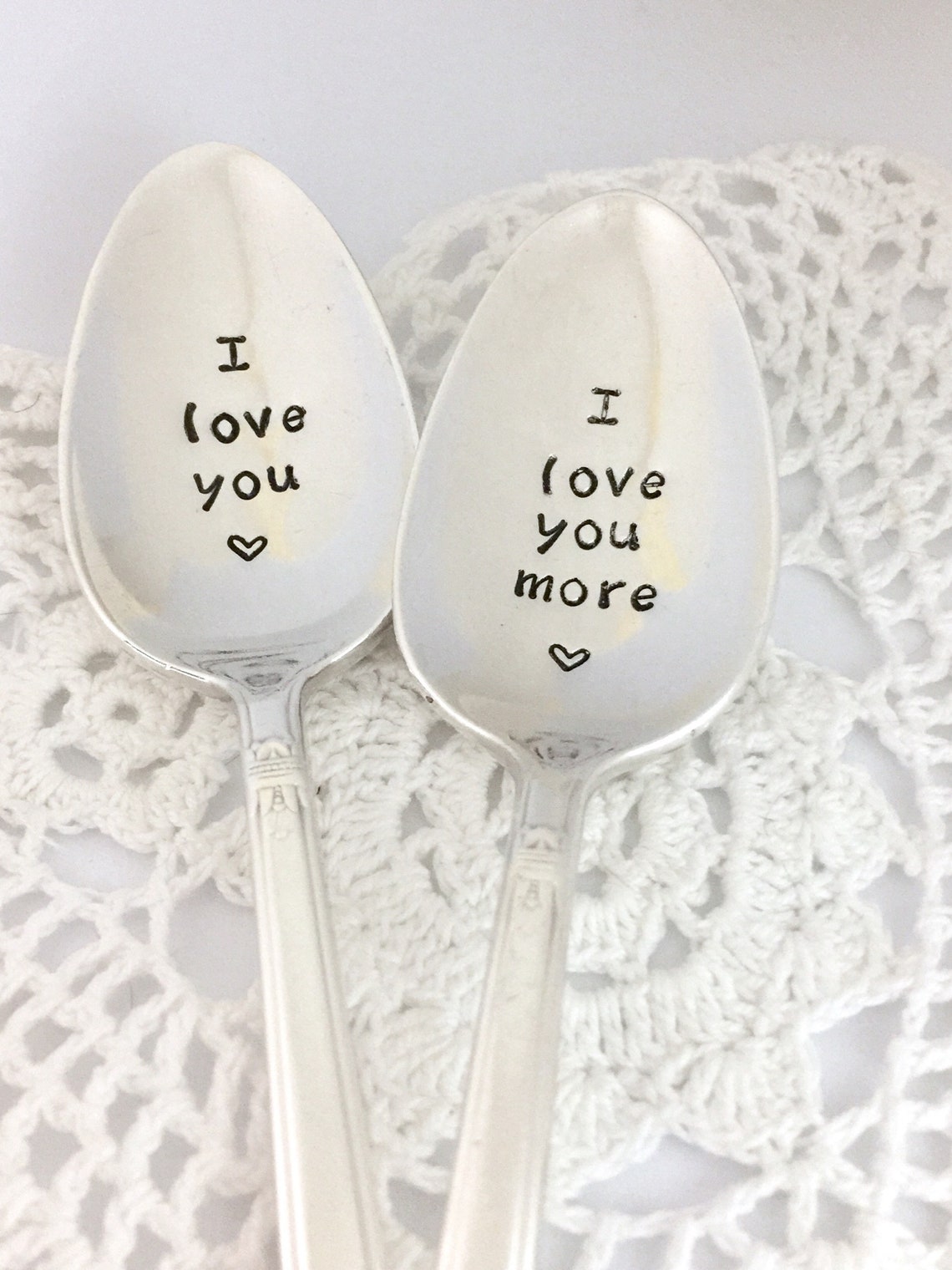Custom Hand Stamped Spoons Vintage Silver Plate Spoons I - Etsy