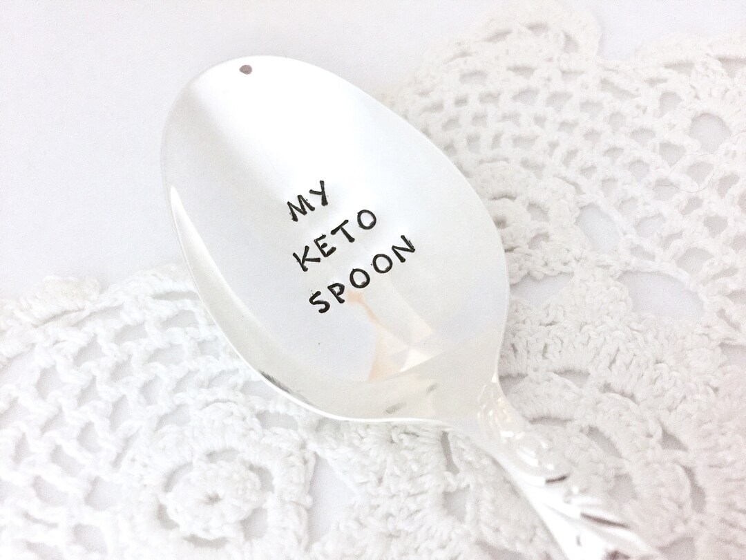 My Keto Spoon - Hand Stamped Spoons - Healthy Diet Spoon - Low Carb ...