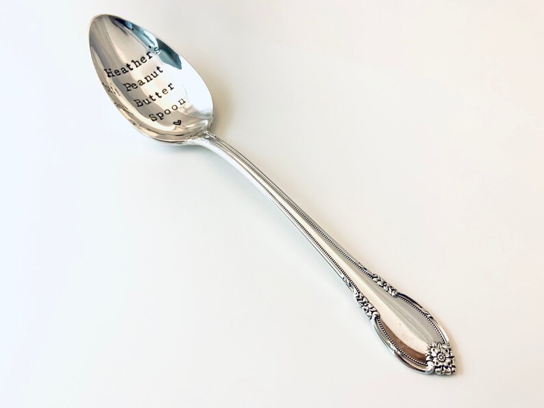 Custom Peanut Butter Spoon Name Spoon Vintage Hand Stamped - Etsy