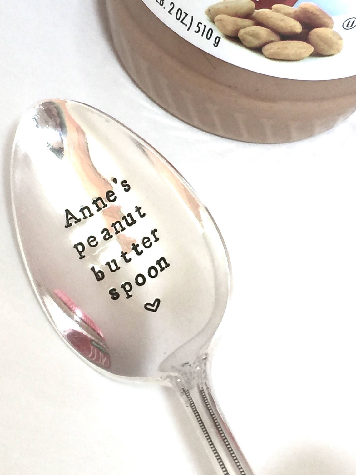 Custom Name Peanut Butter Spoon Vintage Silver Plate Spoons - Etsy
