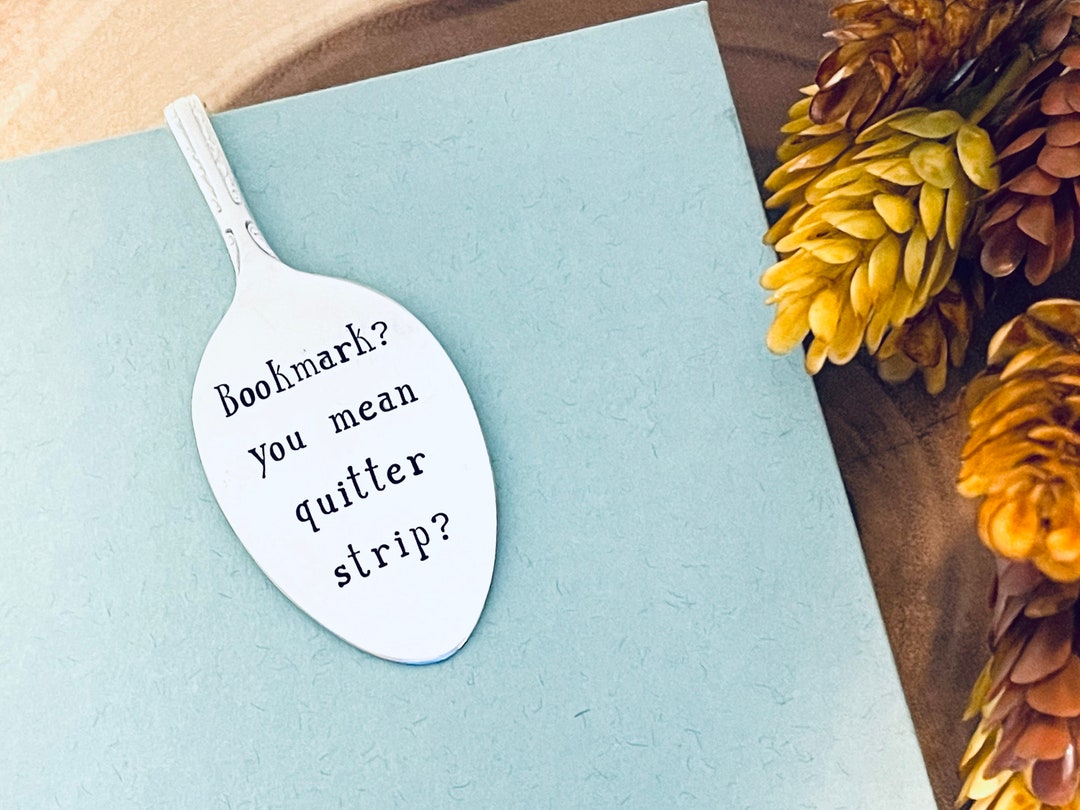 Custom Bookmarks, Flattened Vintage Spoon Bookmark, Hand Stamped ...