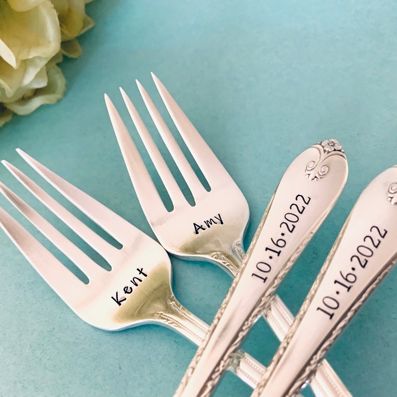 Gold Knife and Fork Set - Etsy