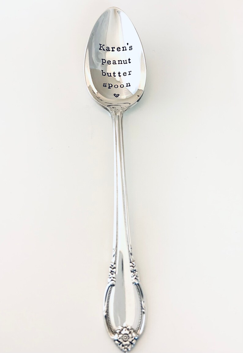 Custom Peanut Butter Spoon Name Spoon Vintage Hand Stamped - Etsy
