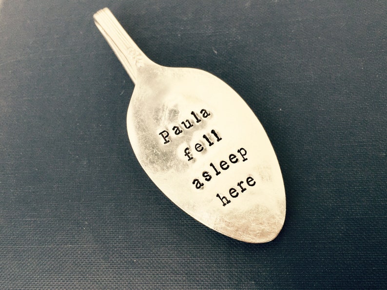 Personalized spoon bookmark Custom bookmarks Flattened spoon | Etsy