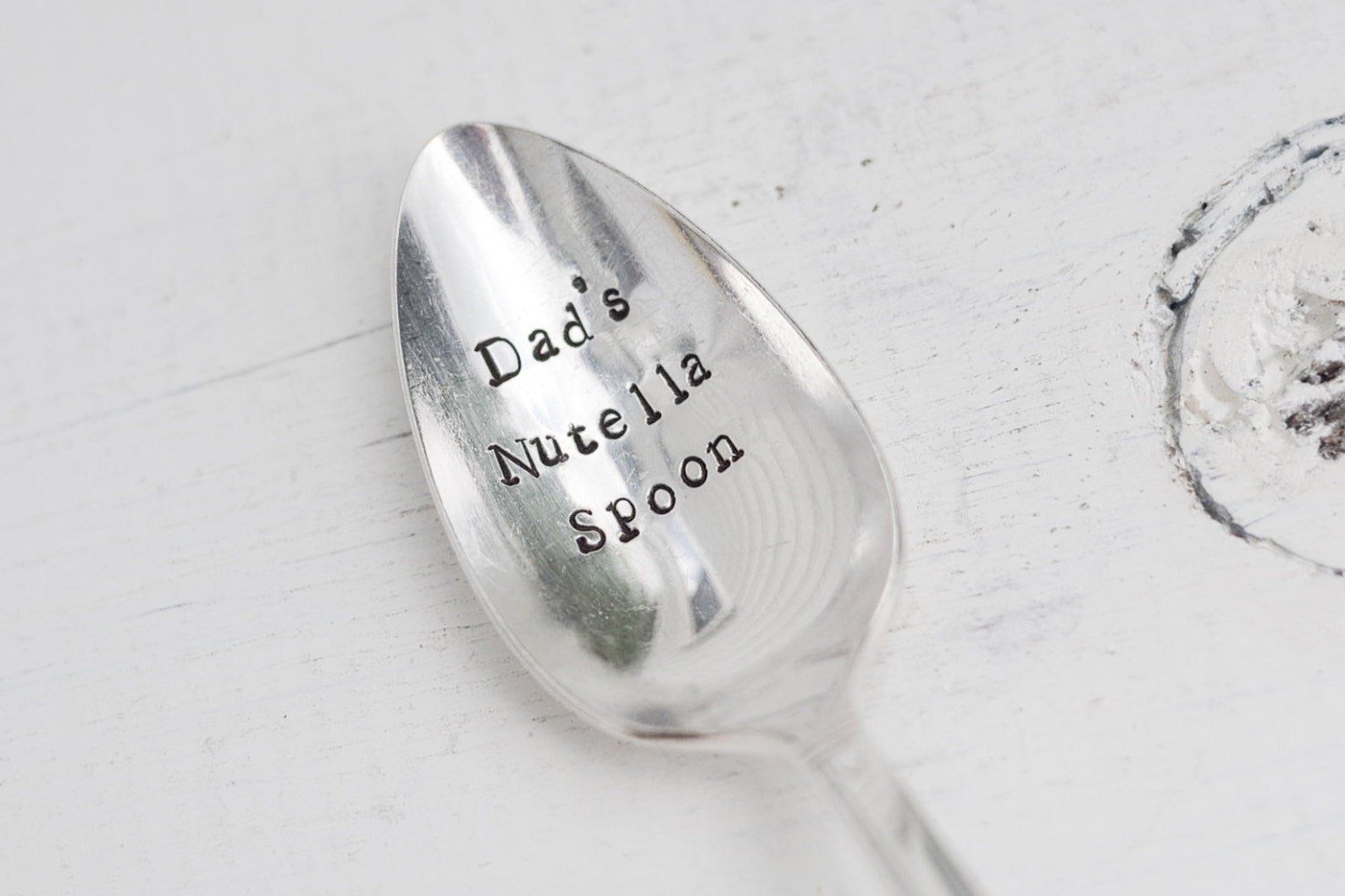 Custom Nutella Spoon - Nutella Lover Spoon Gift - Vintage Hand Stamped ...