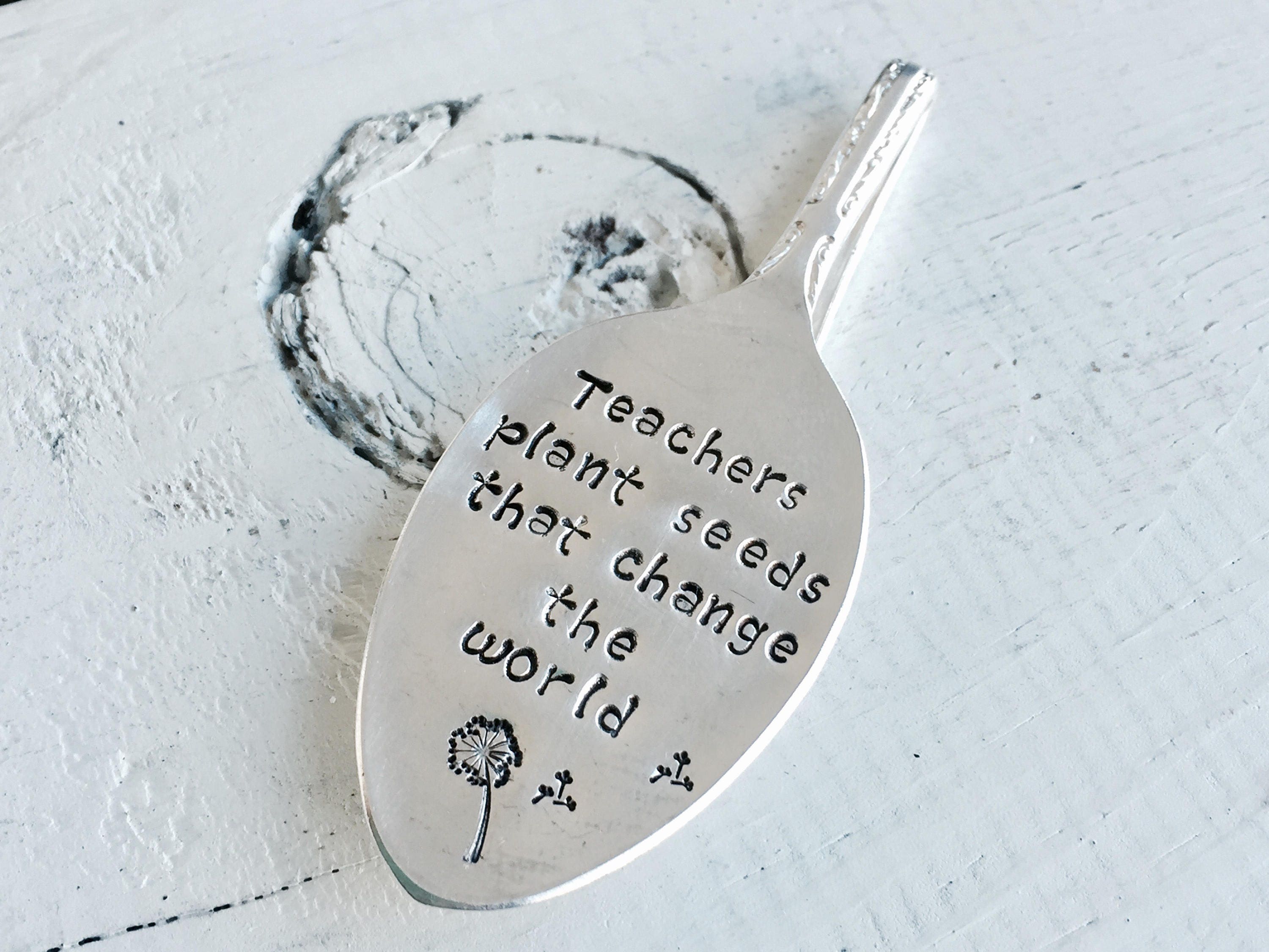 Vintage Spoon Bookmark Teacher Gift Idea Flattened Hand | Etsy