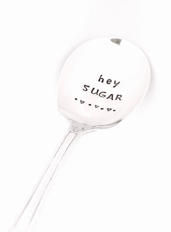 Vintage Sugar Spoon Hand Stamped Silver Plate Sugar Spoons | Etsy