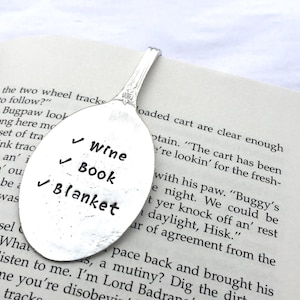 Custom Spoon Bookmarks, Flattened Spoon Bookmark, Hand Stamped Spoons ...