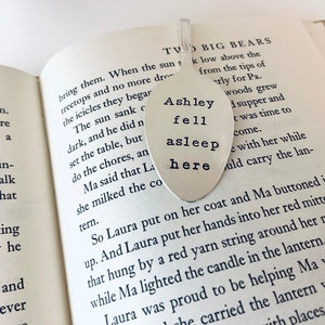 Personalized Spoon Bookmark, Custom Bookmarks, Flattened Spoon Bookmark ...