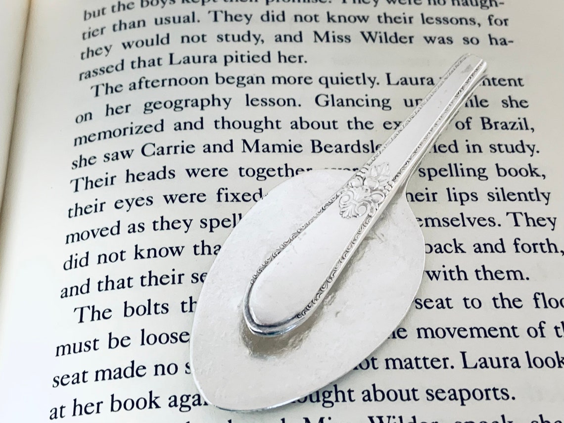 Hand Stamped Bookmarks Vintage Spoon Bookmark Engraved - Etsy