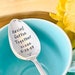 Custom Anniversary Spoon, Vintage Silver Plated Teaspoon, Wedding Date ...