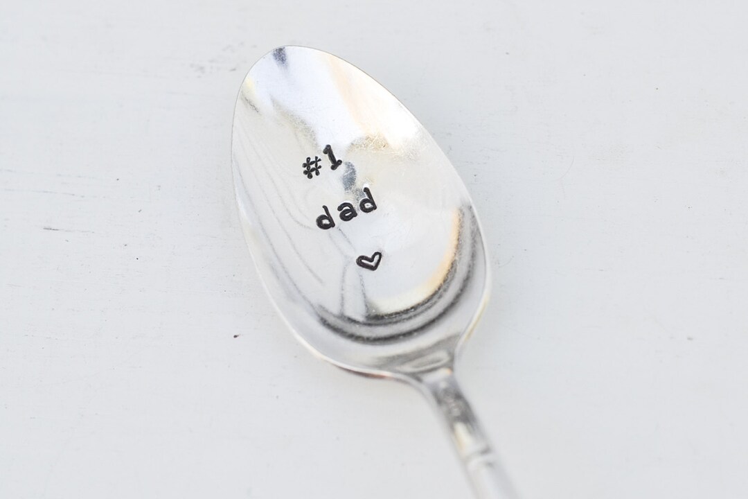 Father's Day Gift - #1 Dad Spoon - Dad's Coffee - Ice Cream Spoon ...