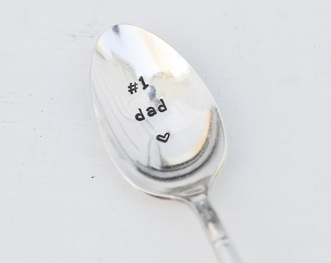 Father's Day Gift - #1 Dad Spoon - Dad's Coffee - Ice Cream Spoon ...