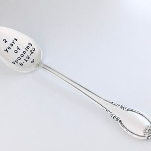 Custom Anniversary Spoon, # Years of Spooning, Personalized Vintage ...