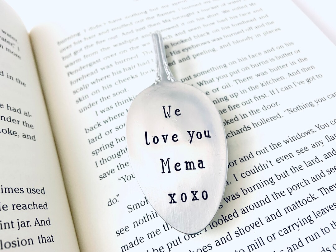 Personalized Spoon Bookmark, Custom Bookmarks, Flattened Spoon Bookmark ...