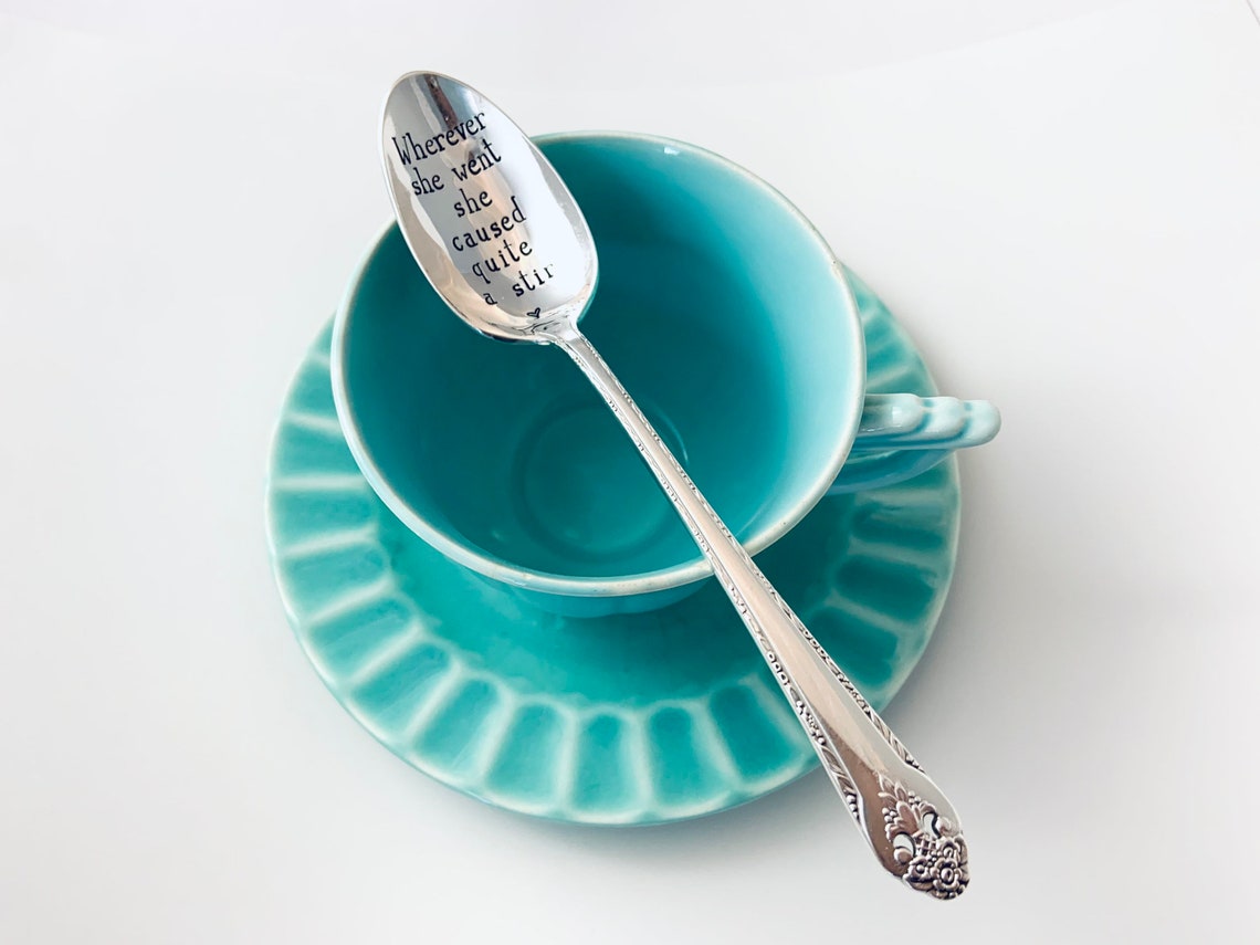 Custom Spoons Vintage Silver Plate Spoons Hand Stamped - Etsy