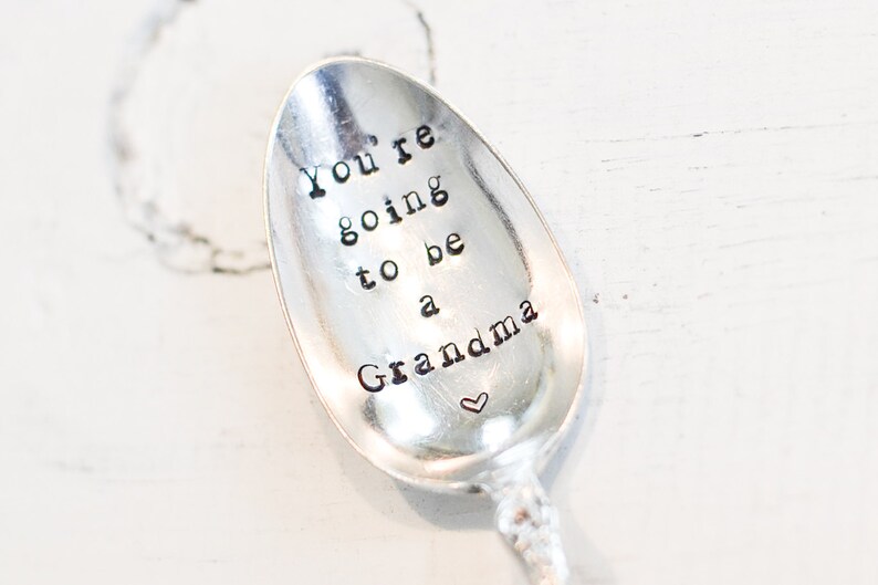 You're Going to Be a Grandma Spoon Custom Spoon Vintage - Etsy
