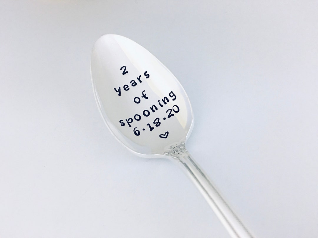 Custom Anniversary Spoon, # Years of Spooning, Personalized Vintage ...