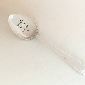 Custom Vintage Hand Stamped Spoon, PB&J, My Jelly Spoon, Personalized ...