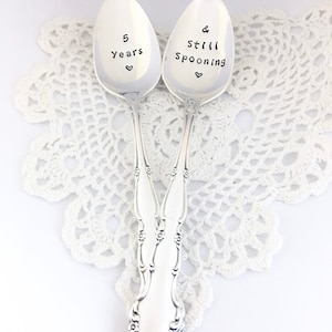Custom Anniversary Spoons, Vintage Hand Stamped Spoons, Cute Coffee ...