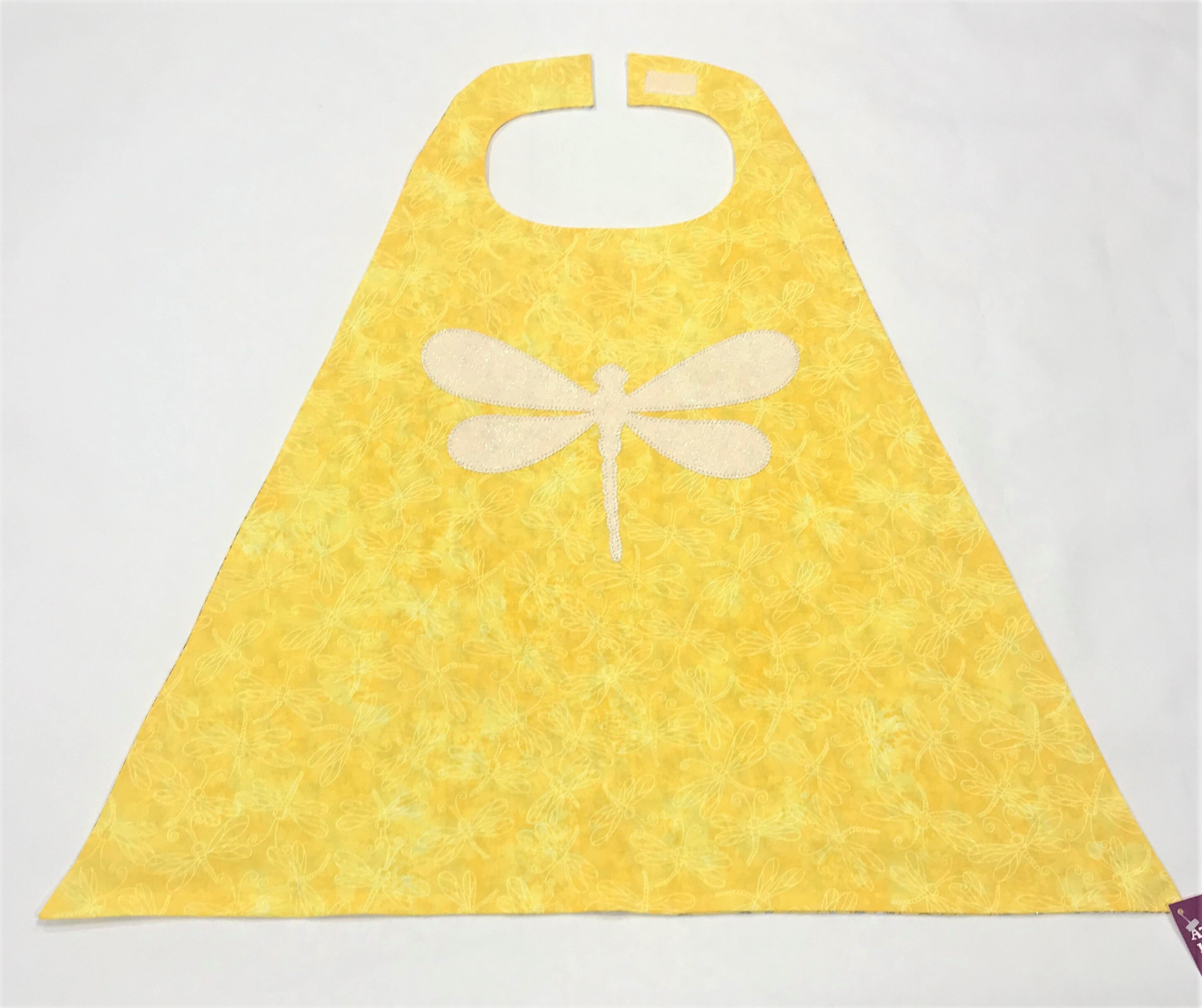 Kid Size - Yellow Sparkle Dragonfly Superhero Cape - Free Shipping in ...