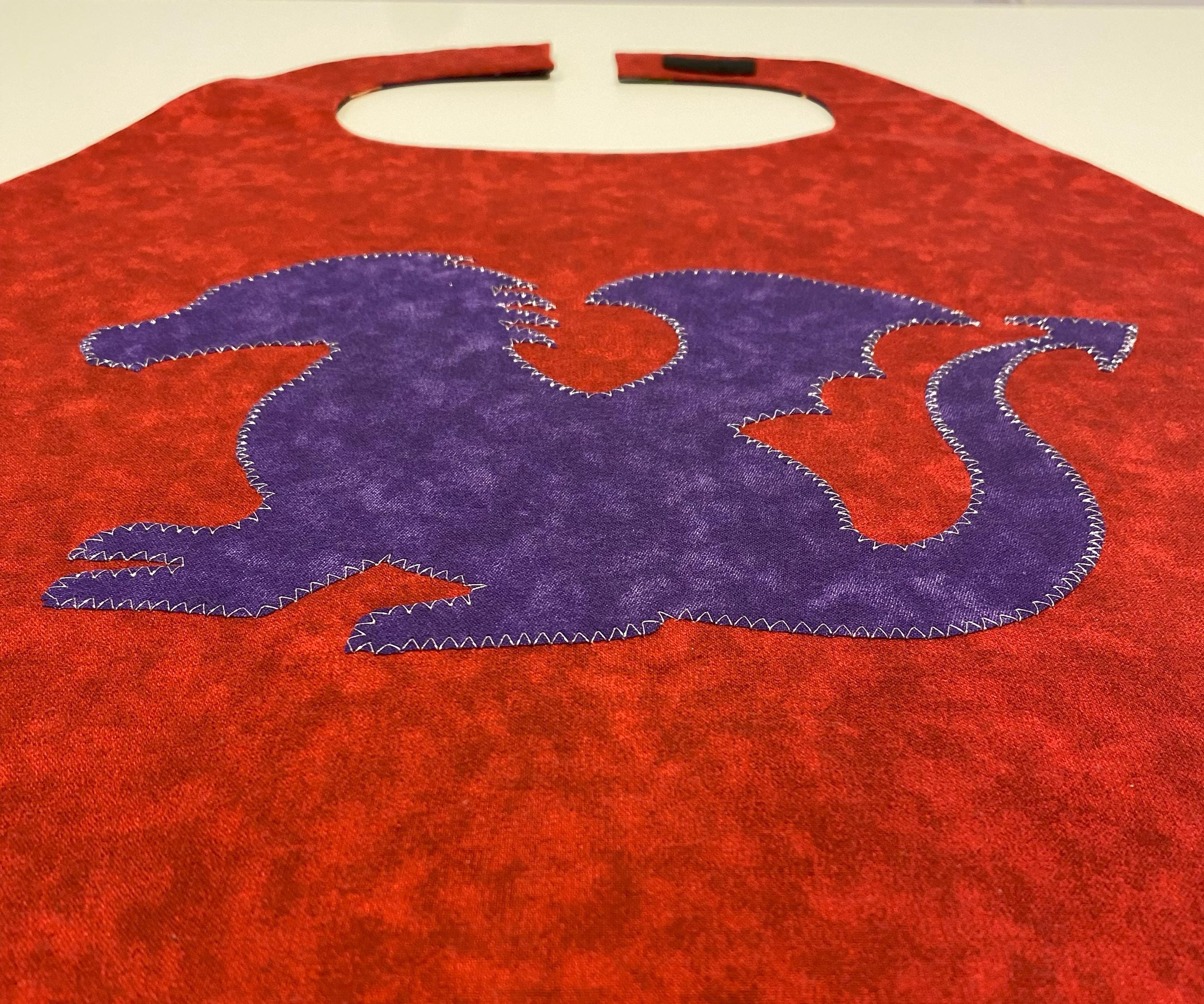 Kid Size Red and Purple Dragon Cape Shipping in the USA - Etsy