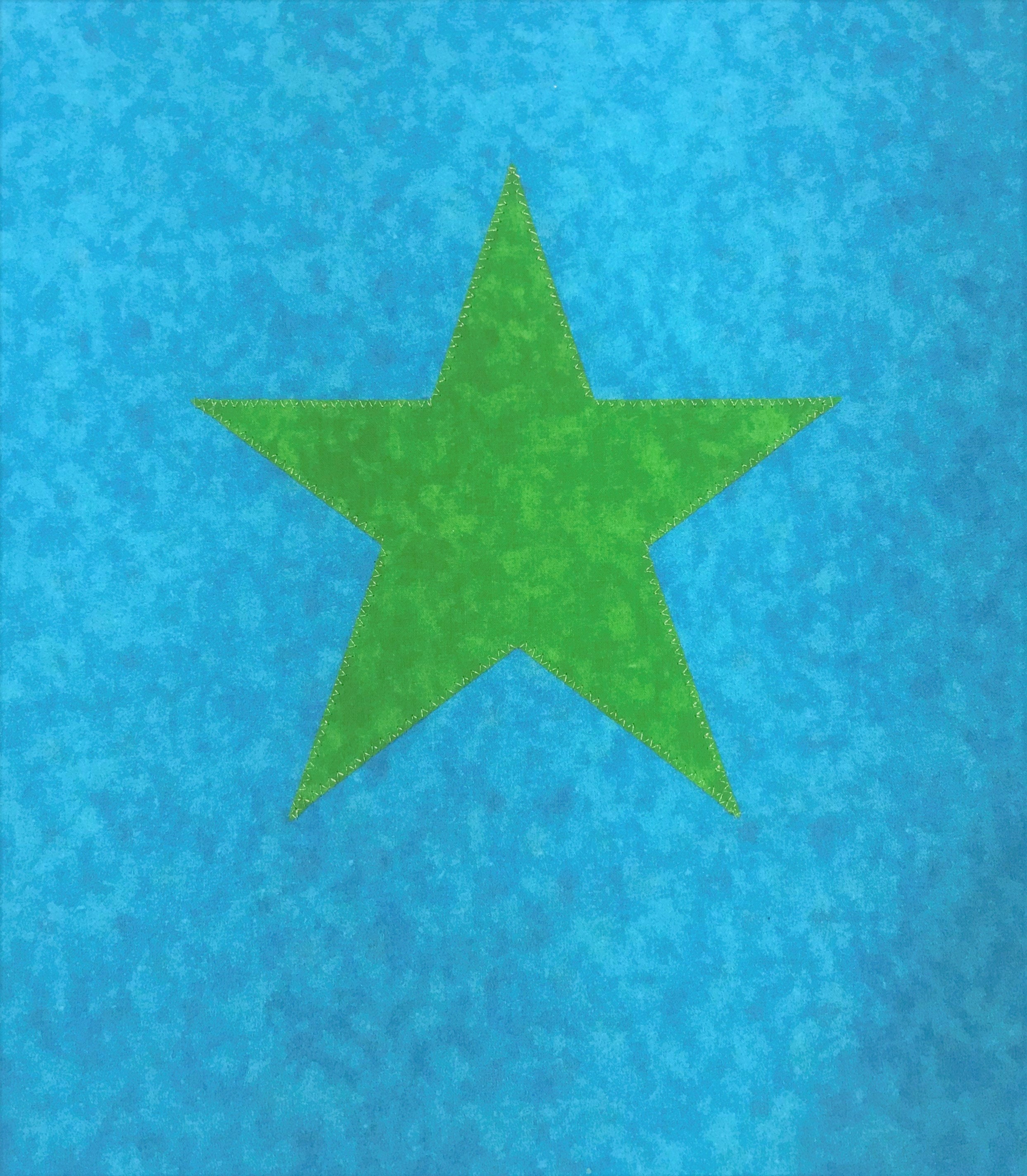 Kid Size - Turquoise Superhero Cape With Bright Green Star - Free ...