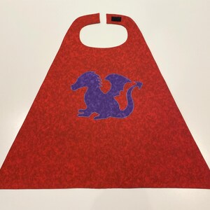 Kid Size - Red and Purple Dragon Cape - Shipping in the USA - Etsy