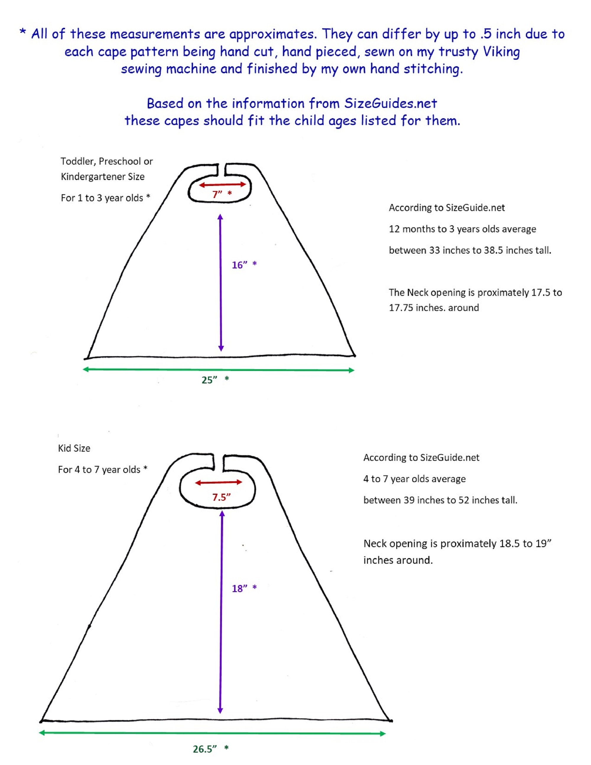 Kid Size - Turquoise Superhero Cape With Bright Green Star - Free ...