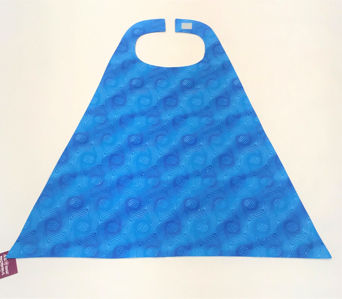 Kid Size - Blue Sparkle Swirl Superhero Cape - Free Shipping in the USA ...