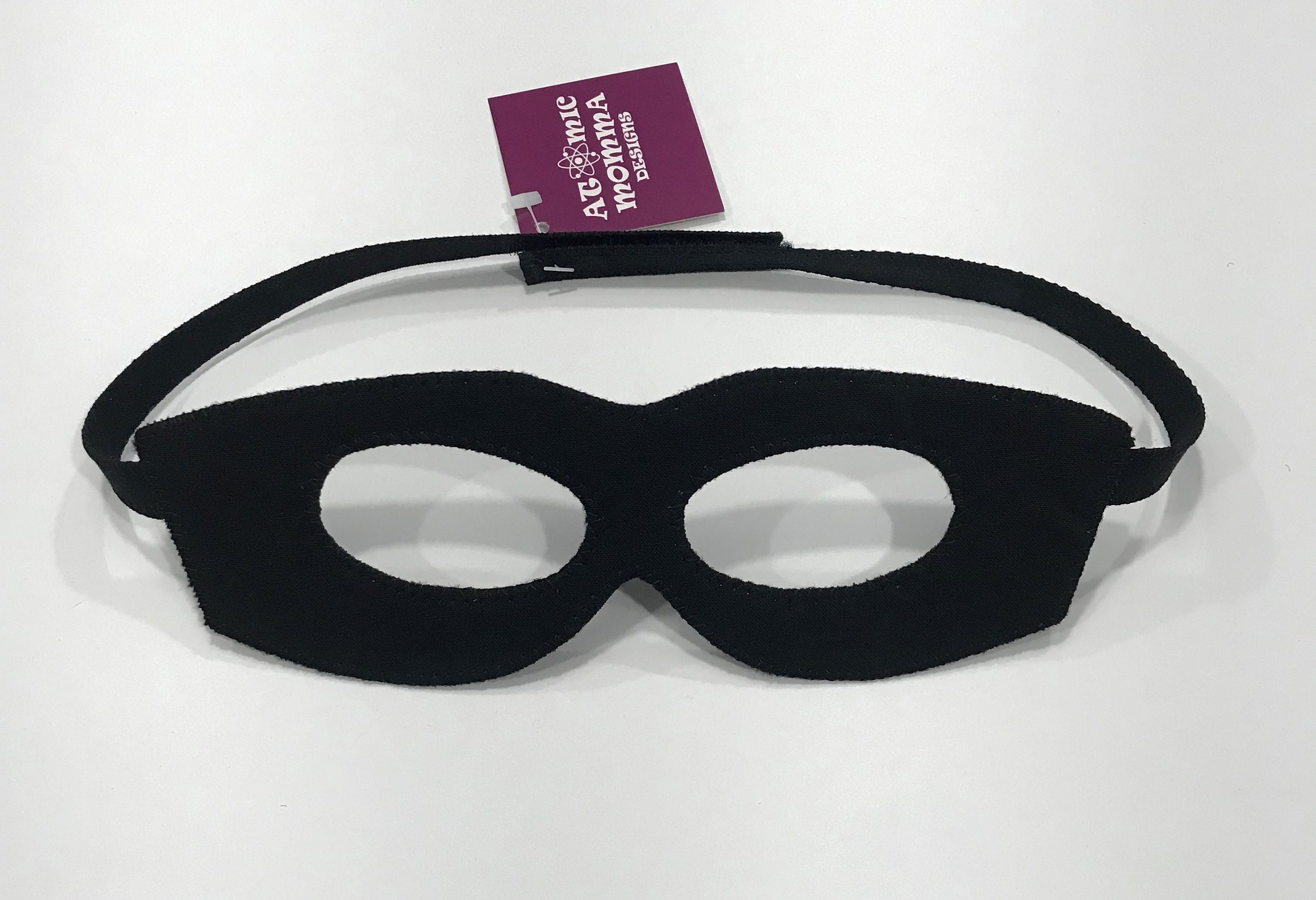 Black Superhero Eye Mask