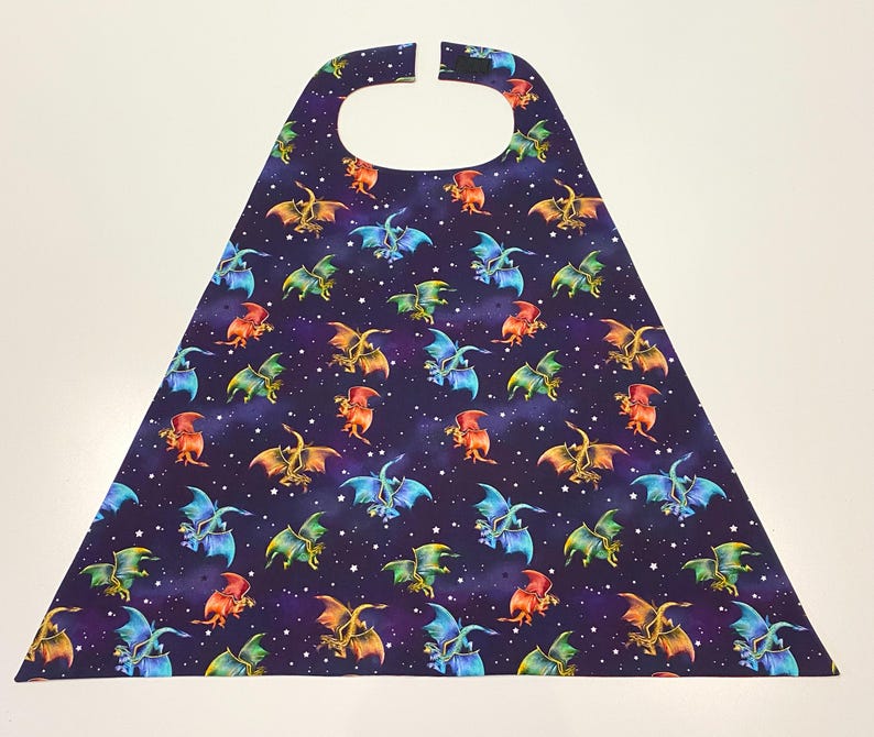 Kid Size Red and Purple Dragon Cape Shipping in the USA - Etsy