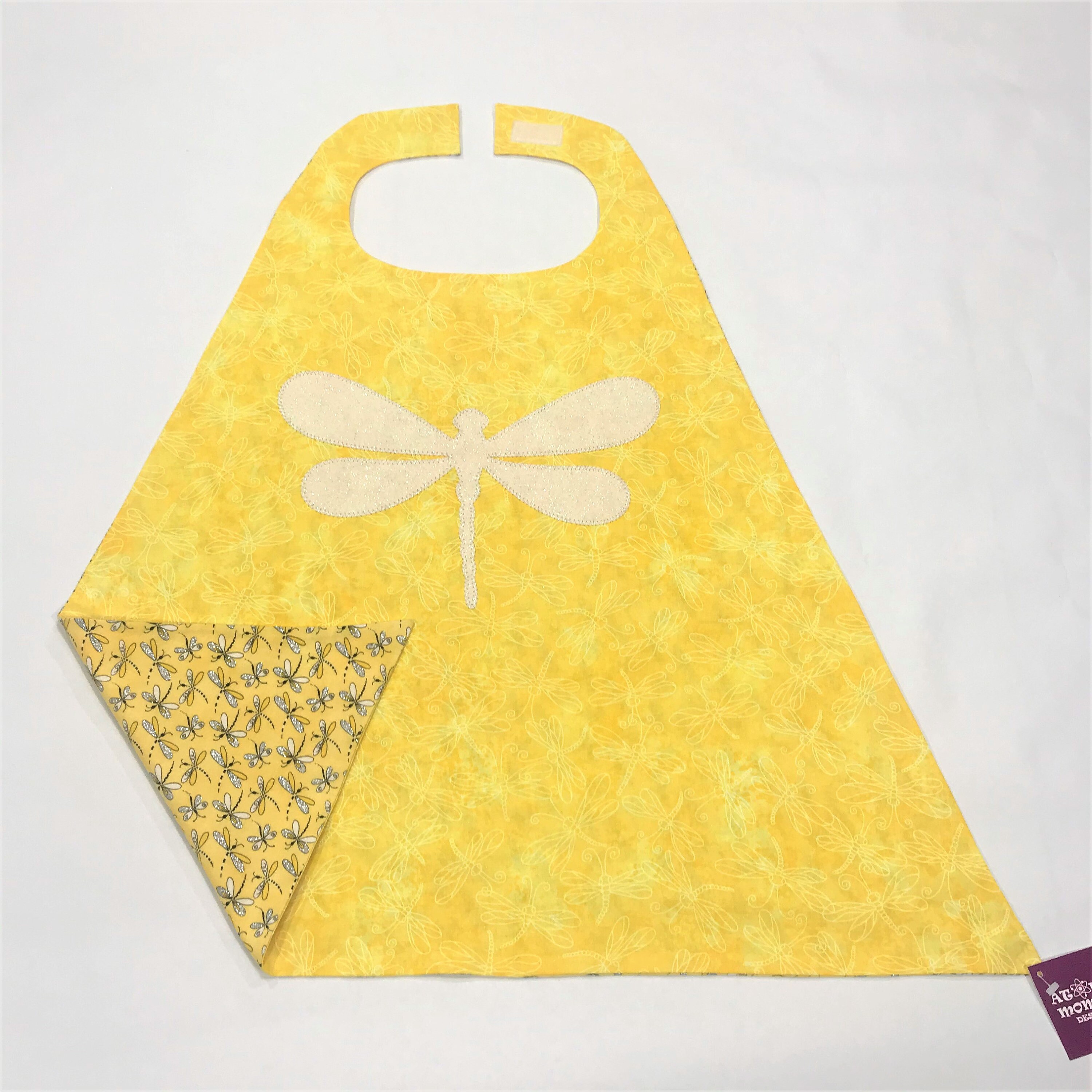 Kid Size - Yellow Sparkle Dragonfly Superhero Cape - Free Shipping in ...