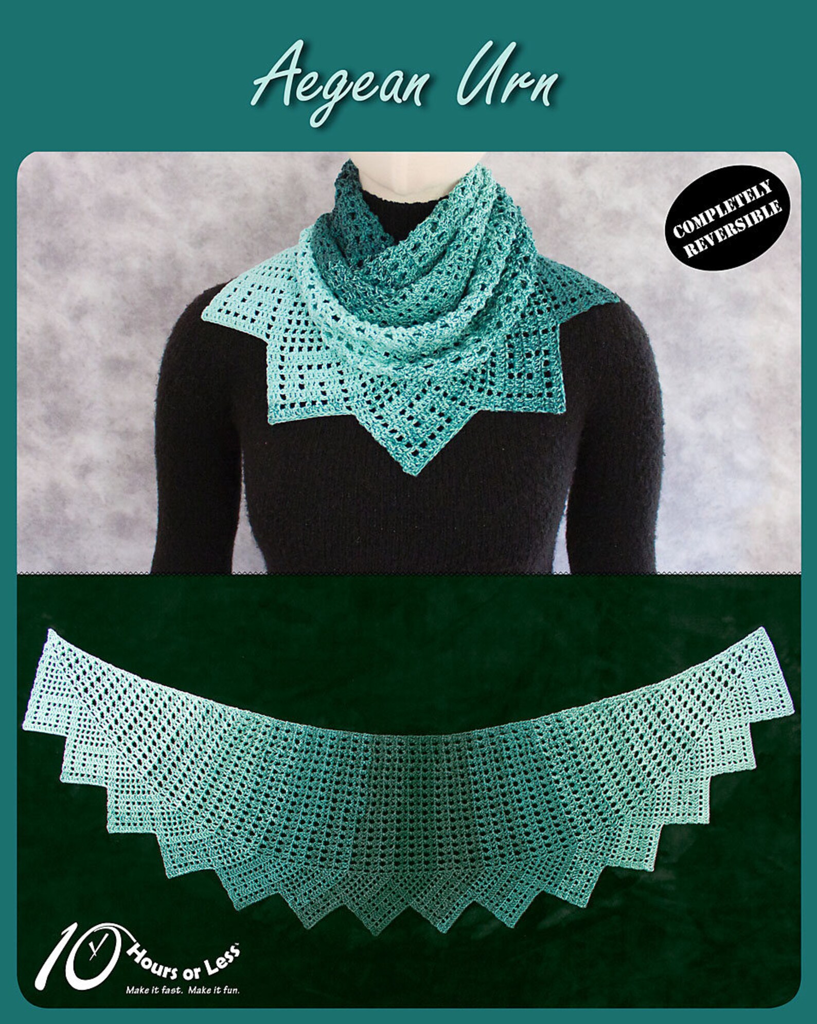 AEGEAN URN Crochet Shawl Pattern [digital File Download] - Etsy
