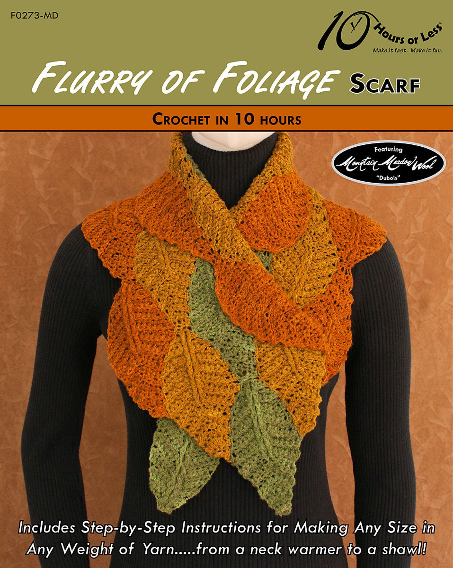 FLURRY OF FOLIAGE Crochet Scarf Pattern [digital File Download] - Etsy