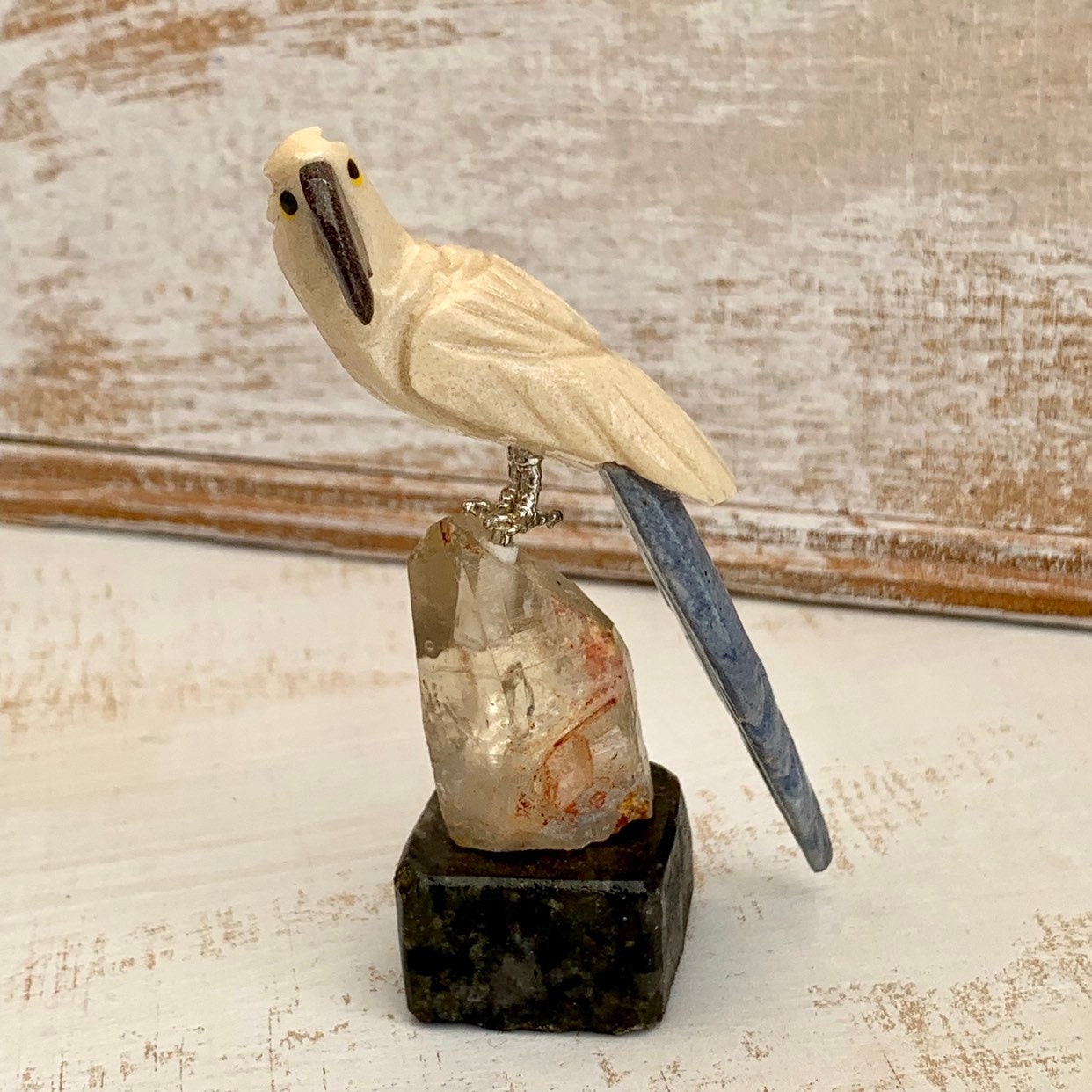 Hand carved Gemstone Bird • Bird Figures • Gemstone Bird • Bird ...